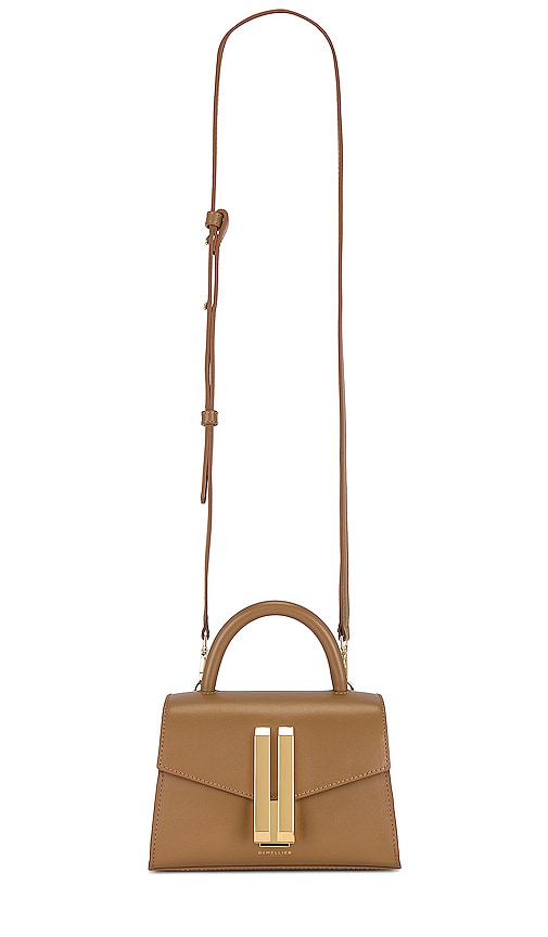 DEMELLIER デメリエー NANO MONTREAL DeMellier Nano Montreal Embossed Leather Bag - White Satchels